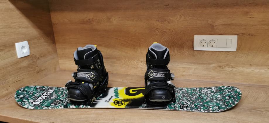 Burton snowboard 110 z vezmi in bootsi 36,5