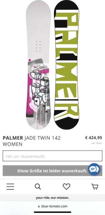 Snowboard Palmer Jade 150cm Ženski