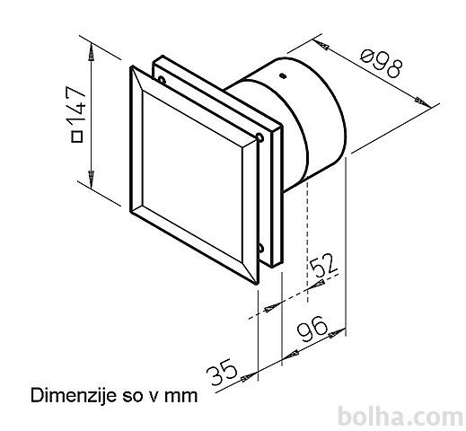 HELIOS M1-100 N/C 6172 kopalniški aksialni ventilator