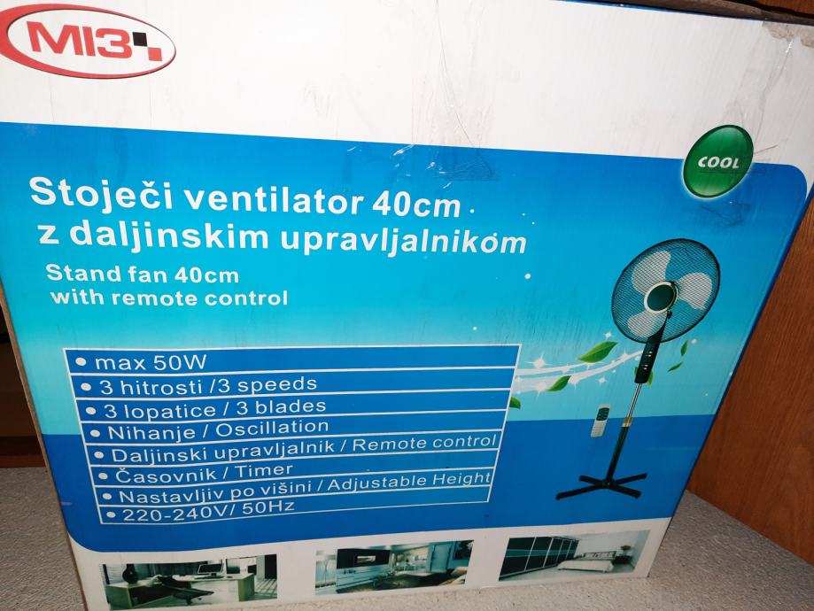 Stoječi ventilator Mi3 - črne barve