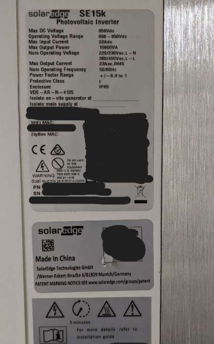 Razsmernik SolarEdge SE15K SetApp - Trifazni omrežni razsmernik 15kWh