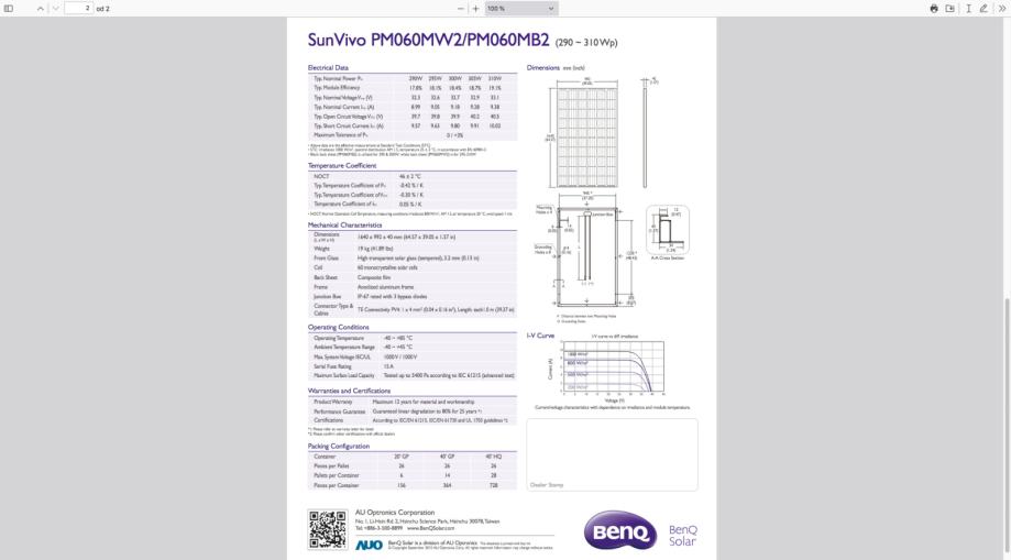 Solarni panel 290W Monokristal