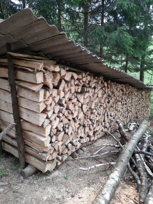 Suha jesenova in brezova drva