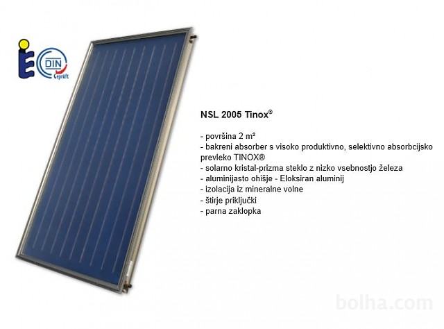 Solarni komplet LENTHERM bojler 300 l s sončnimi kolektorji