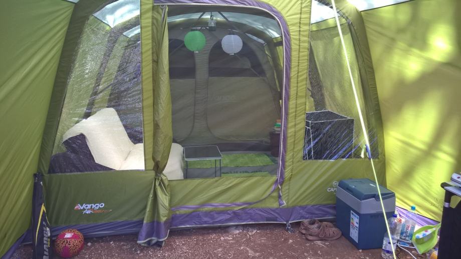 NAPIHLJIV ŠOTOR Vango Capri 500XL Airbeam Tent Herbal 2016 Inflatable