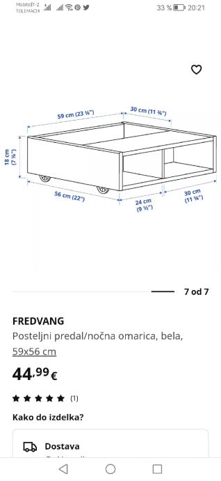ikea zaboj za pod posteljo
