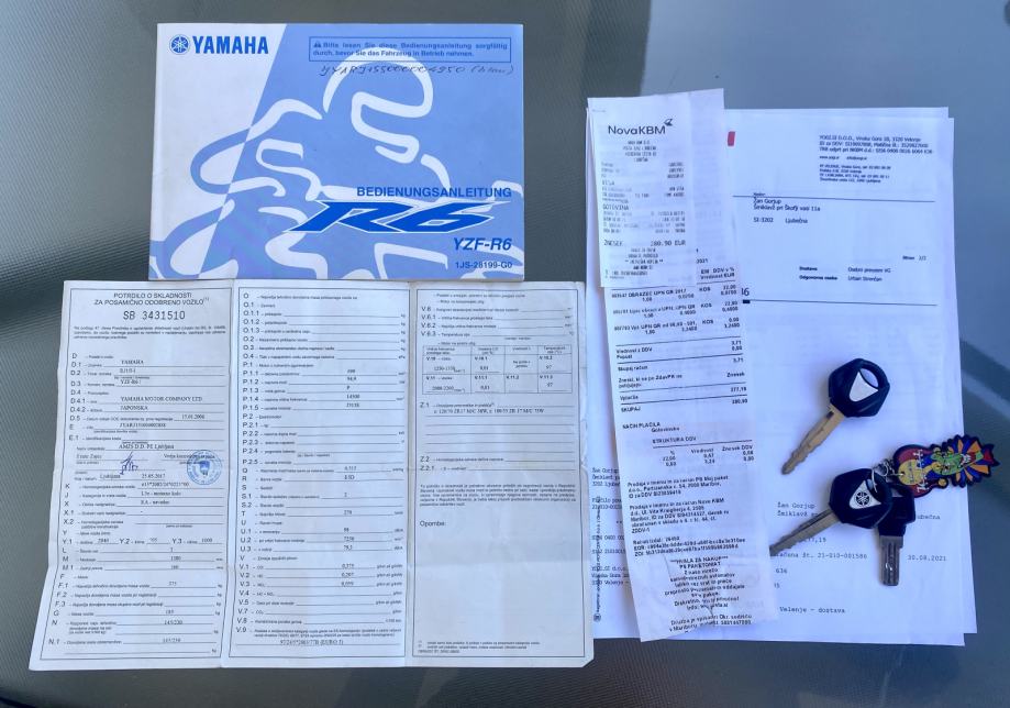 YAMAHA YZF R6- VR-46-35 KW-ODLIČNA, 2008 l.
