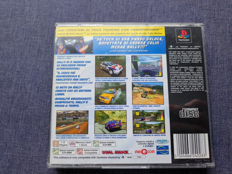 Colin McRae Rally Playstation 1 originalna igra
