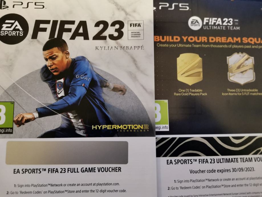 FIFA 23 za PS5, game voucher