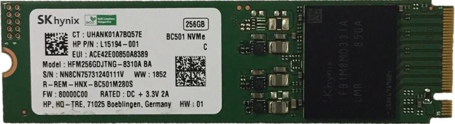 M2 NVMe SSD Disk - SK Hynix 256gb (na voljo 3 kosi)