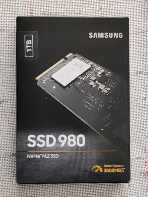 Samsung 980 SSD disk 1 TB, M.2, PCI-e 3.0 x 4 NVMe