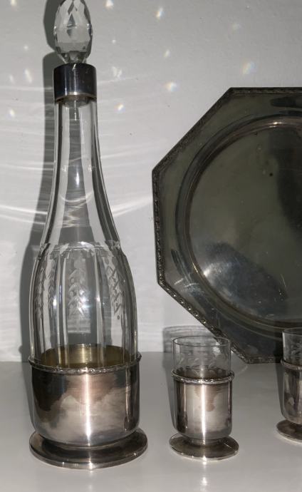 Art Deco set za žgane pijače