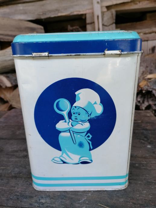 Retro vintage embalaža škatla kuharček velika