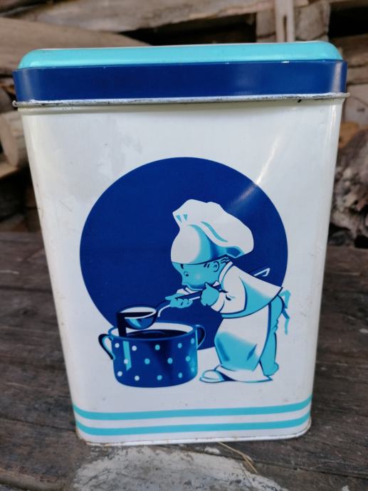 Retro vintage embalaža škatla kuharček velika