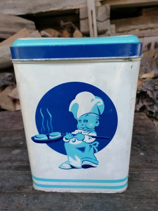 Retro vintage embalaža škatla kuharček velika