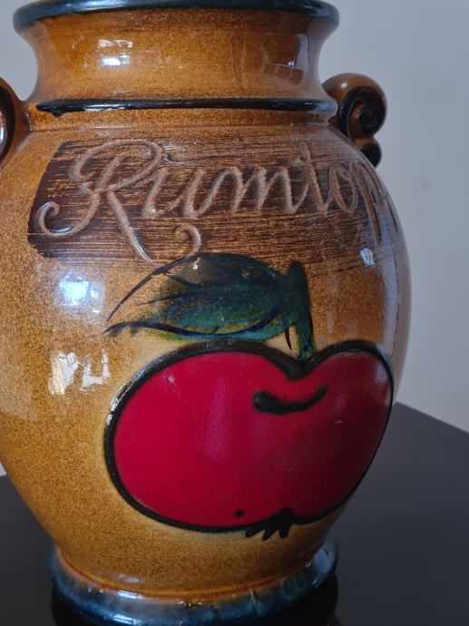 Rumtopf lonec - s poslikavo jabolke