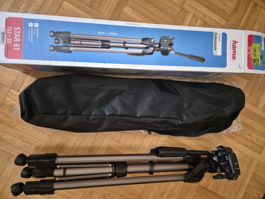 Stativ / Stojalo Hama Star 61 (60 cm - 153 cm) z torbo – Kot novo!