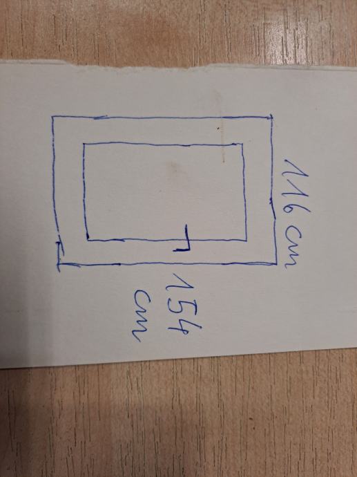 PVC okno 154 × 116 z žaluzijo, mat steklo, desno
