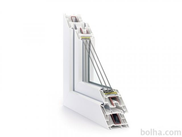 PVC OKNO 800X1200, REHAU SYNEGO, 3-SLOJNO,BELO