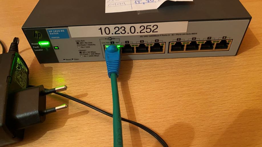 HP ProCurve 1810-8G (J9802A), Switch, mrežno stikalo