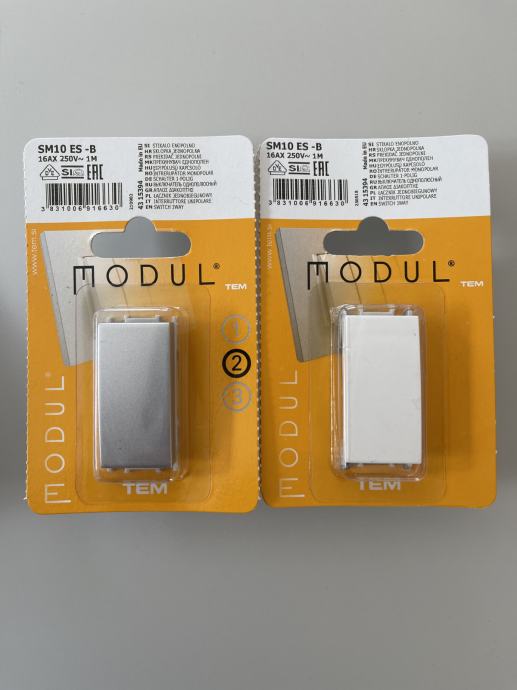 Stikala, vtičnice TEM Čatež Modul Soft bela - različni kosi