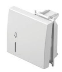 TEM ČATEŽ MODUL TIPKA 2M ZA ZVONEC BELA TM12PWIN01