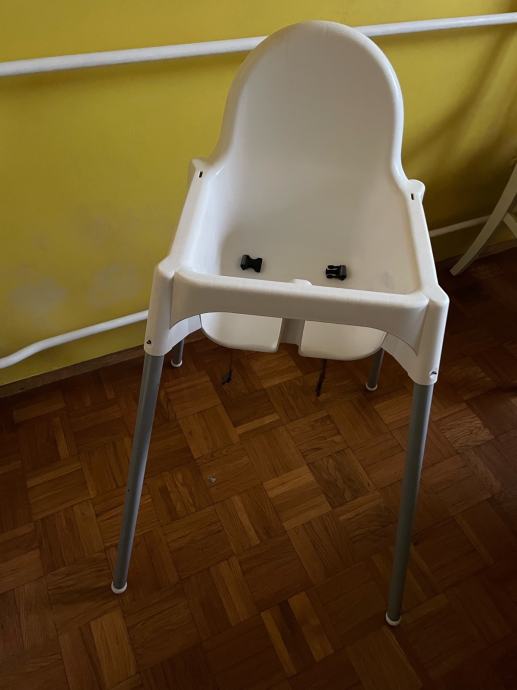 Stolček za hranjenje, stol, malčke, dojenčke antilop Ikea, bel