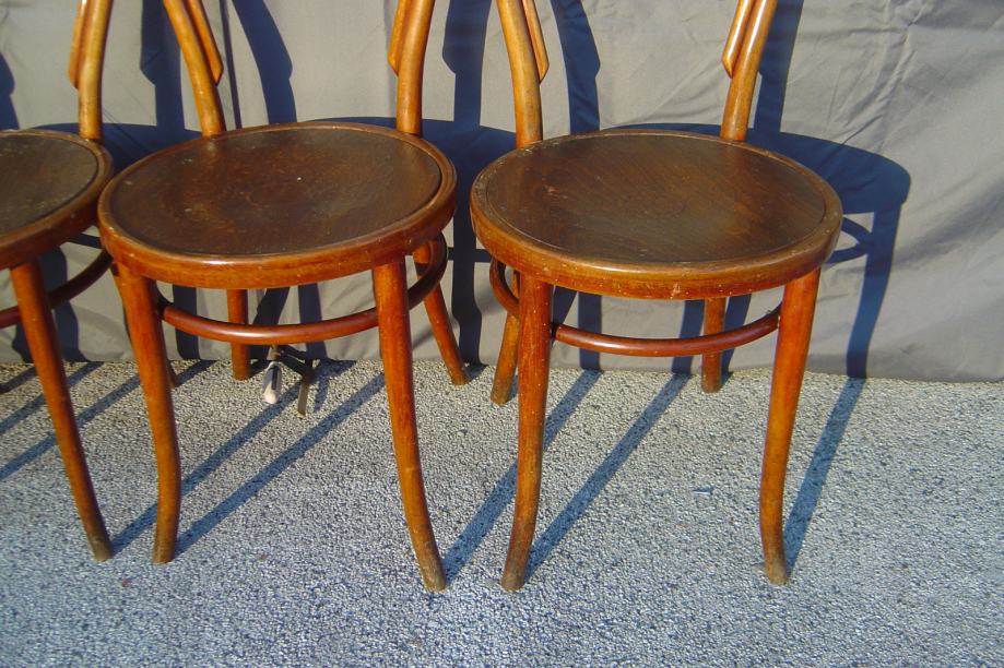 ORIGINAL THONET STOLI 4x, STARINSKI MASIVEN BUKOV RETRO STOL TONET