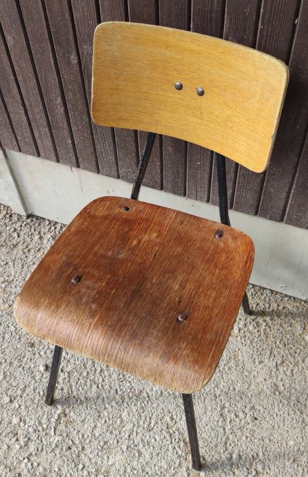 Retro šolski stol, stol Kamnik, retro stol, stol Kamnik, vintage stol
