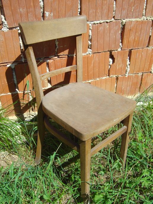 STARINSKI LESEN STOL, STAR RUSTIKALEN RETRO STOL, BUKOV LES