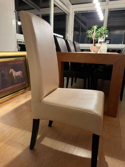 Kvalitetni usnjeni stoli (set 8)