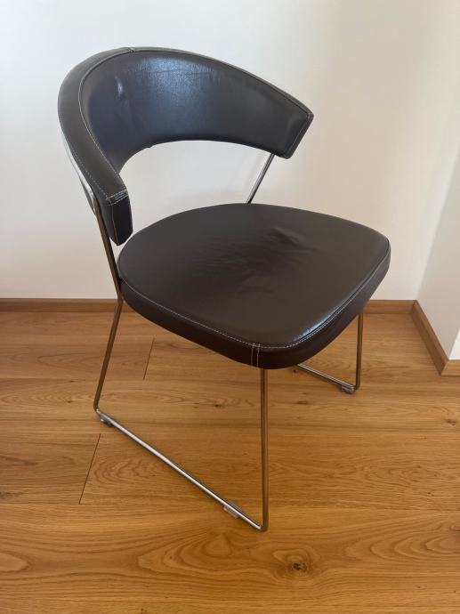 Usnjeni jedilniški stoli Calligaris