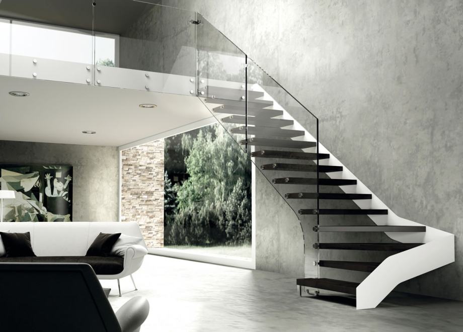 Notranje lesene stopnice št. D-11