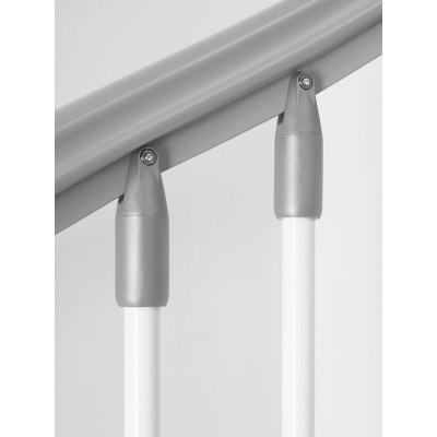 SPIRALNE - JEKLENE STOPNICE PIX-140 cm