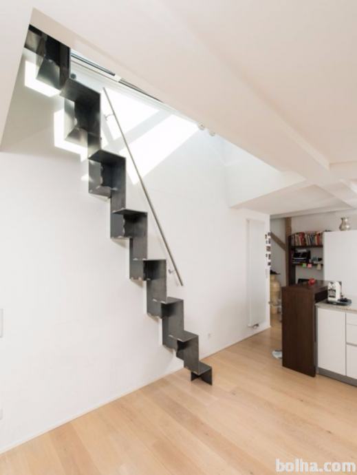 Stopnice jeklene račje kovinske modern design interier