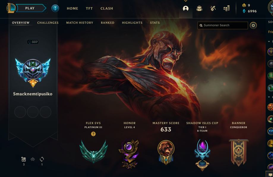 League of legends (EUNE) lvl 337