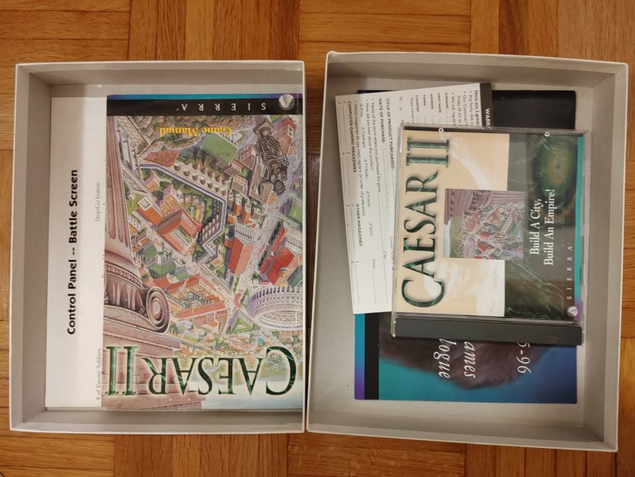 Retro igra Caesar II Big Box PC