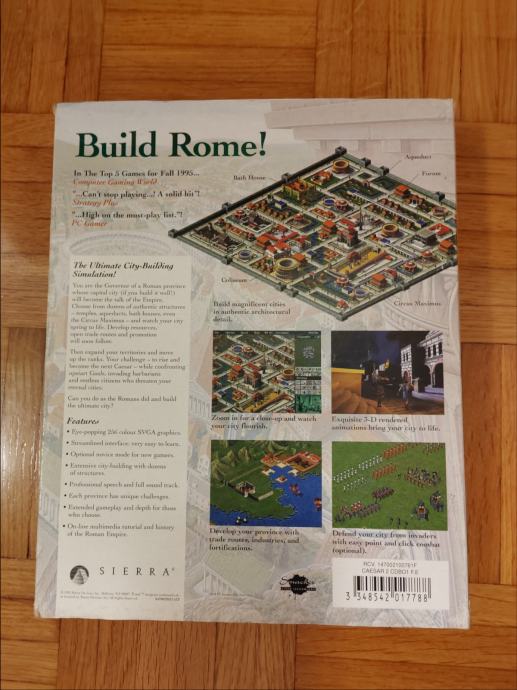 Retro igra Caesar II Big Box PC