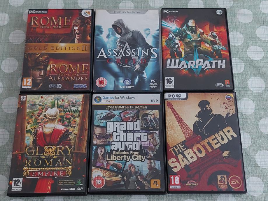 PC IGRE,IGRICE,STRELSKE,FANTAZIJSKE,48 PC IGER BREZ KOD,LICENČNIH ŠT.