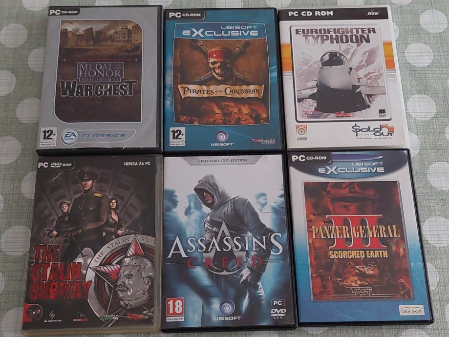 PC IGRE,IGRICE,STRELSKE,FANTAZIJSKE,48 PC IGER BREZ KOD,LICENČNIH ŠT.