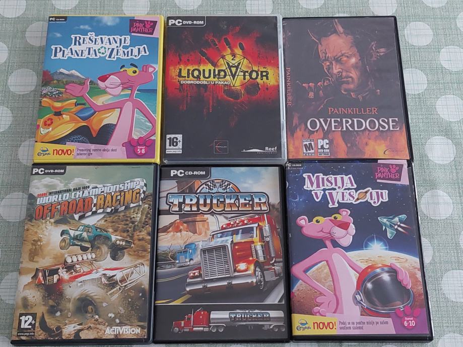 PC IGRE,IGRICE,STRELSKE,FANTAZIJSKE,48 PC IGER BREZ KOD,LICENČNIH ŠT.