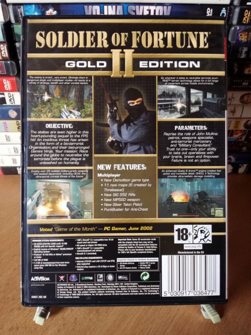 Soldier of Fortune II : Gold Edition PC 2-Disc CD-ROM