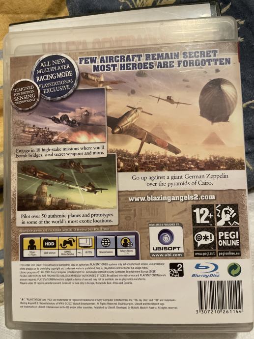 Blazing Angels 2, Secret missions of WW2, Igra za PS3