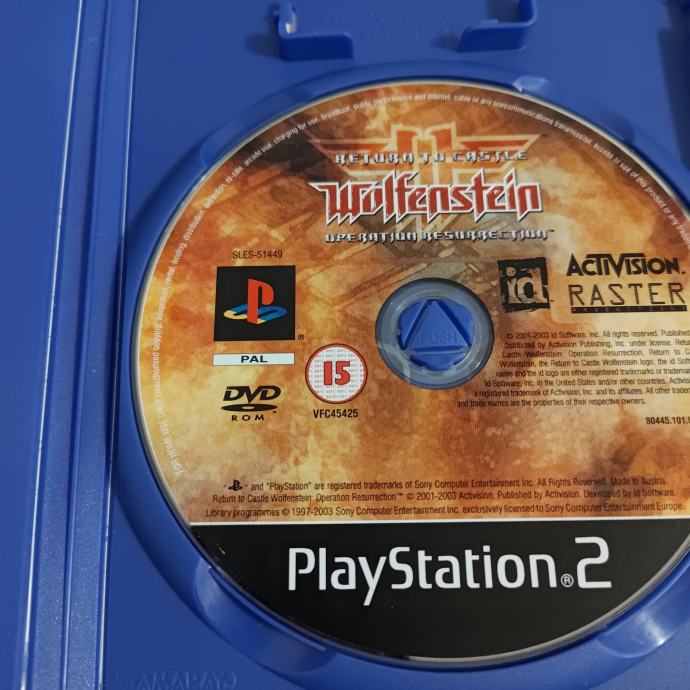 Return to Castle Wolfenstein: Operation Resurrection PS2 PlayStation 2