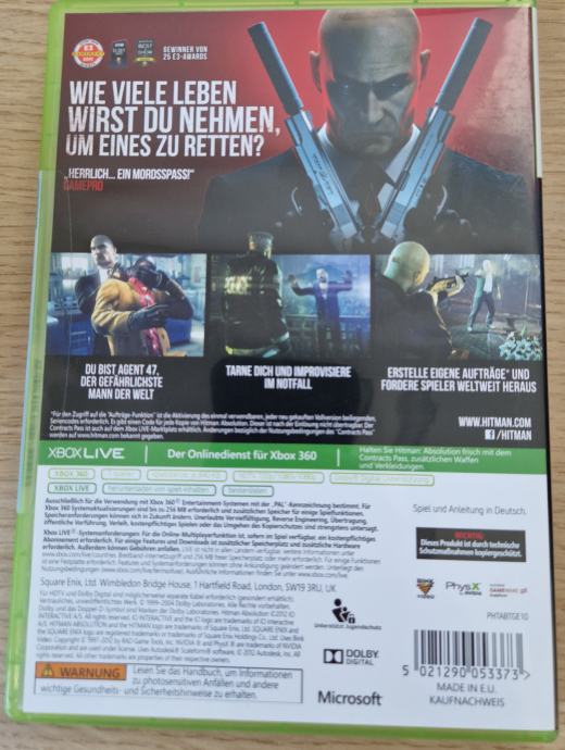 Hitman Absolution Outfit edition za Xbox 360/Series X