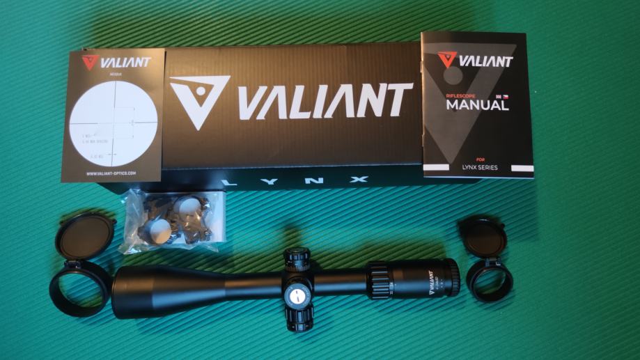 Strelni daljnogled za puško,Valiant Lynx 6-24x50 SF SIR Mil dot - NOV!