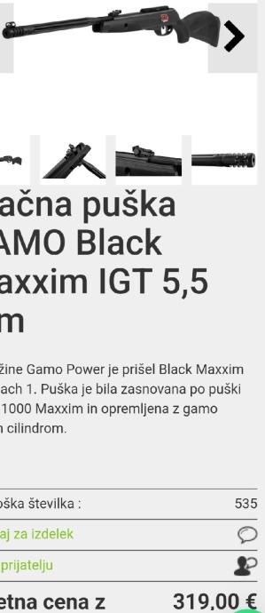zračna puška Gamo 5.5