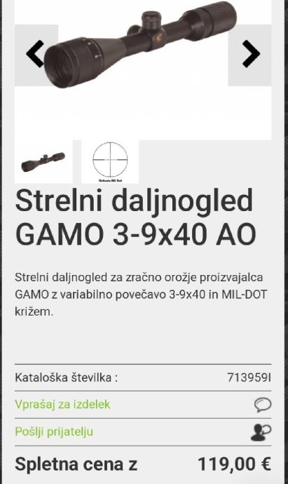 zračna puška Gamo 5.5