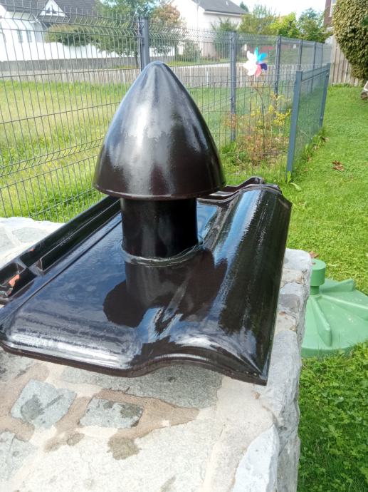 Creaton Balance odzračnik / zračnik element, črna engobirana