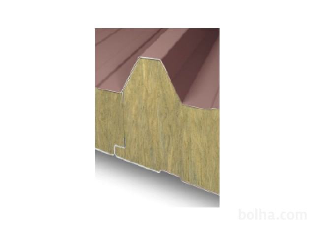 strešni panel izolacija kamena volna debeline 80 mm
